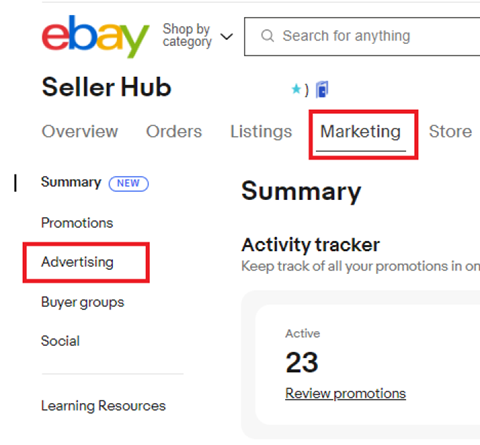 【Promoted Listings Standard】eBayマーケティングツール
