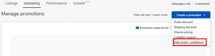 【Sale event + markdown】eBayマーケティングツールで戦略的に販売